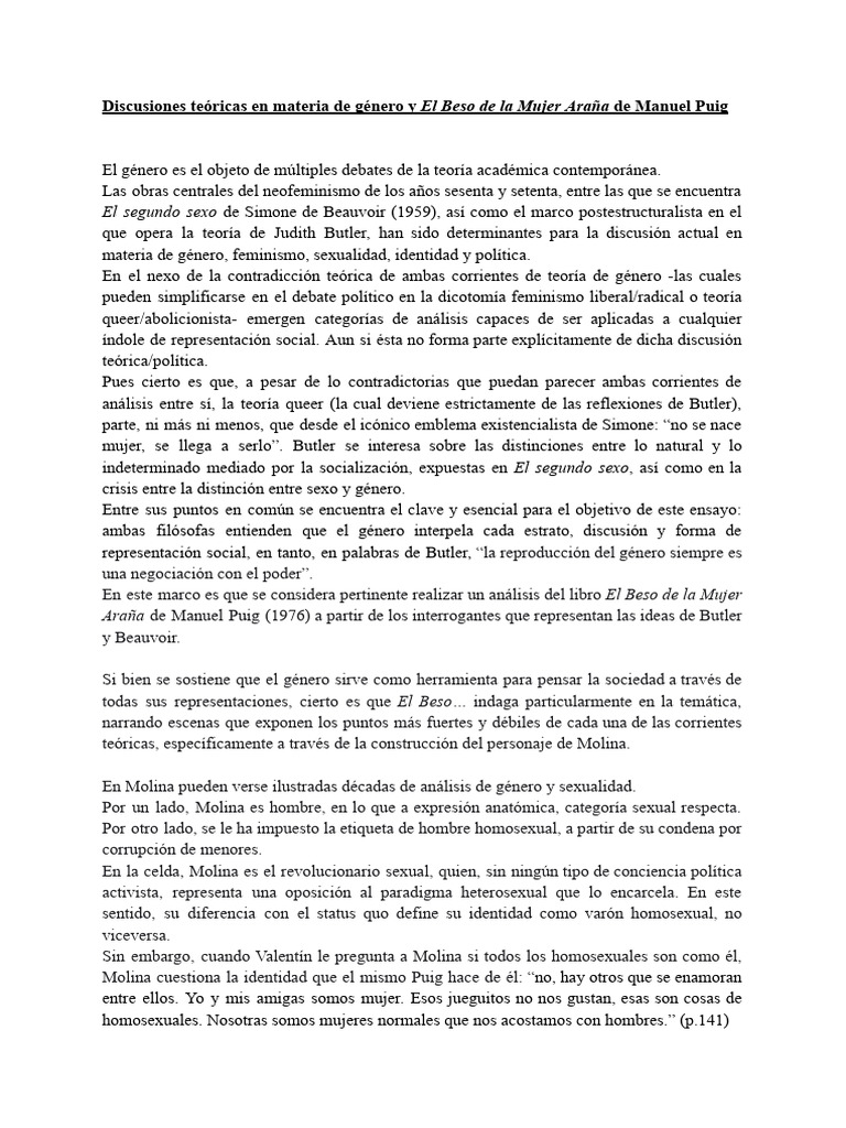 El Beso | PDF | Género | Estudios de género