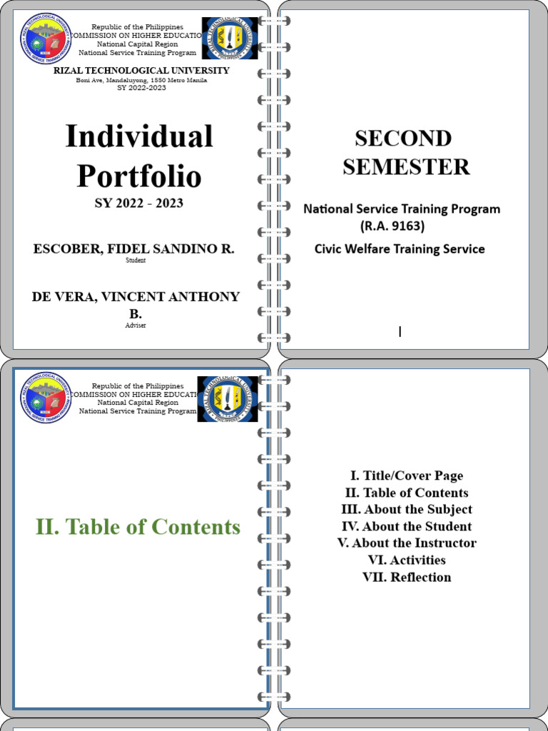 NSTP Individual-Portfolio | PDF | Metro Manila