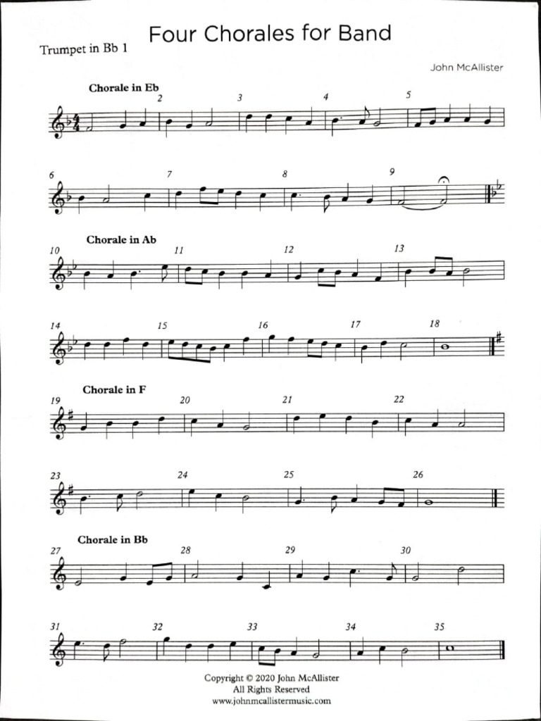 Four Chorales Band | PDF