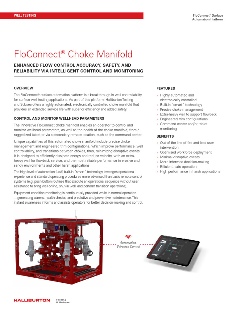 H013781 - FloConnect Choke Manifold - Data Sheet - v2 | PDF ...