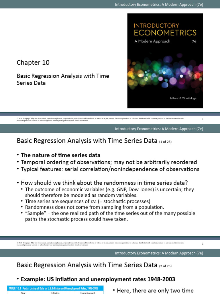 Chapter 10 Power Point Slides Pdf Ordinary Least Squares Econometrics