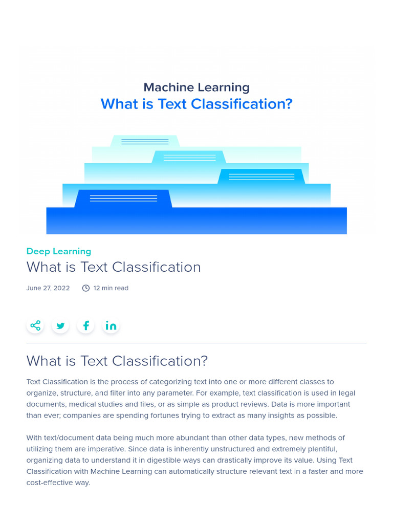 What Is Text Classification - Exxact | PDF | Machine Learning | Statistical Classification