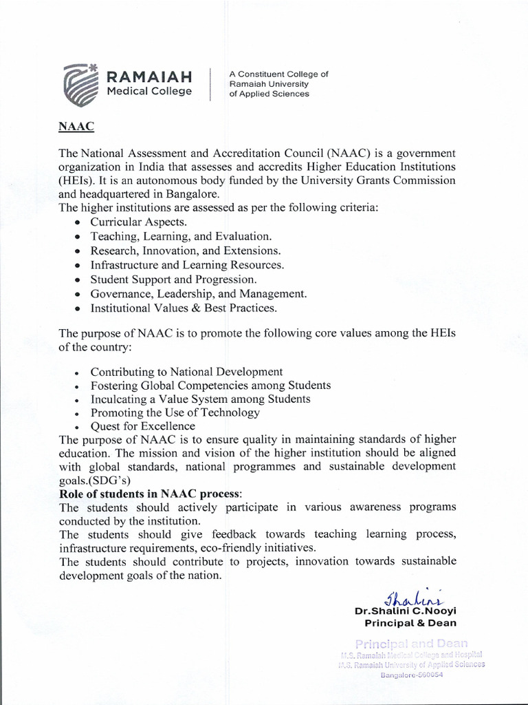 NAAC Awareness For Students | PDF