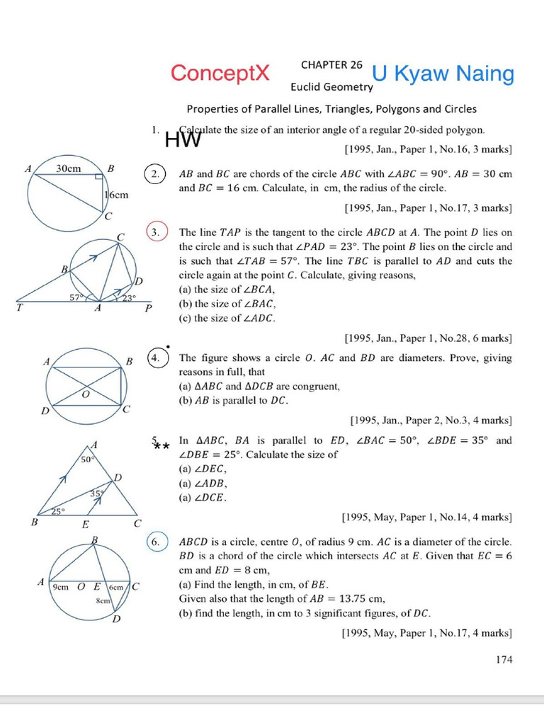 Geometry Old Questions | PDF