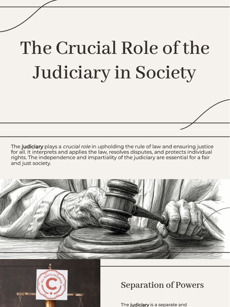 The Judiciary's Role in Justice | PDF