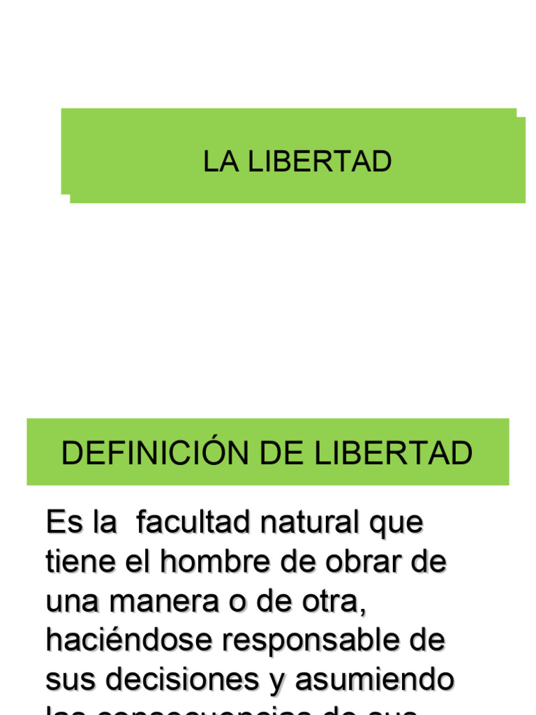 La Libertad | PDF | Libertad | Moralidad