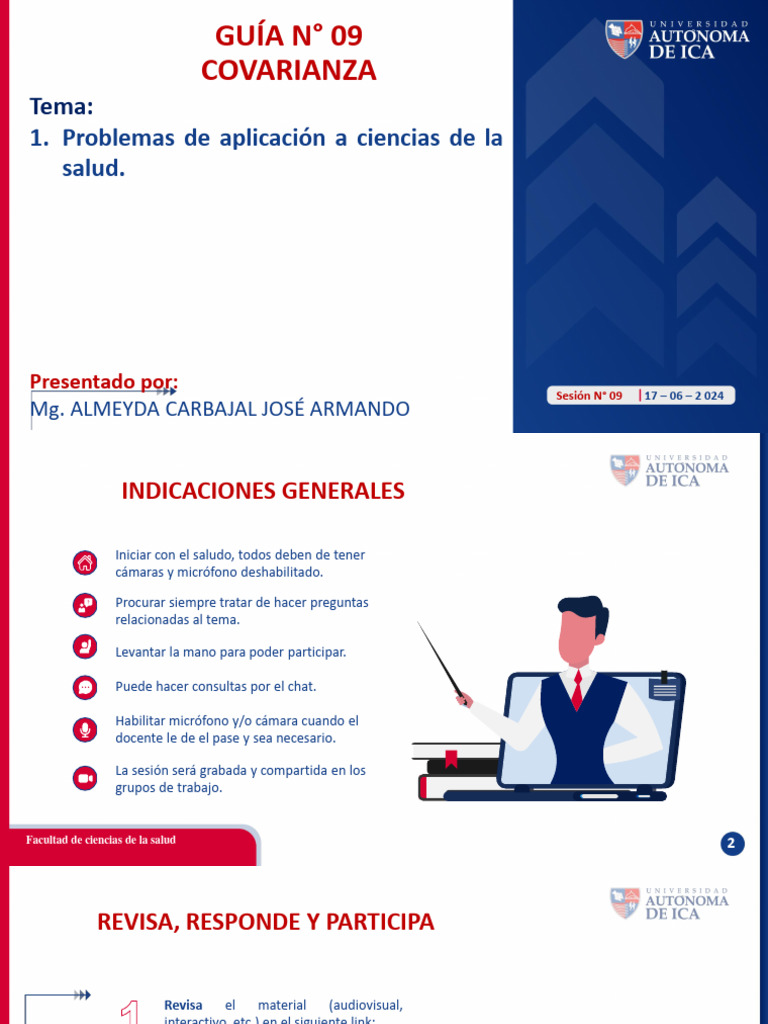 Guía #09 - Covarianza | PDF