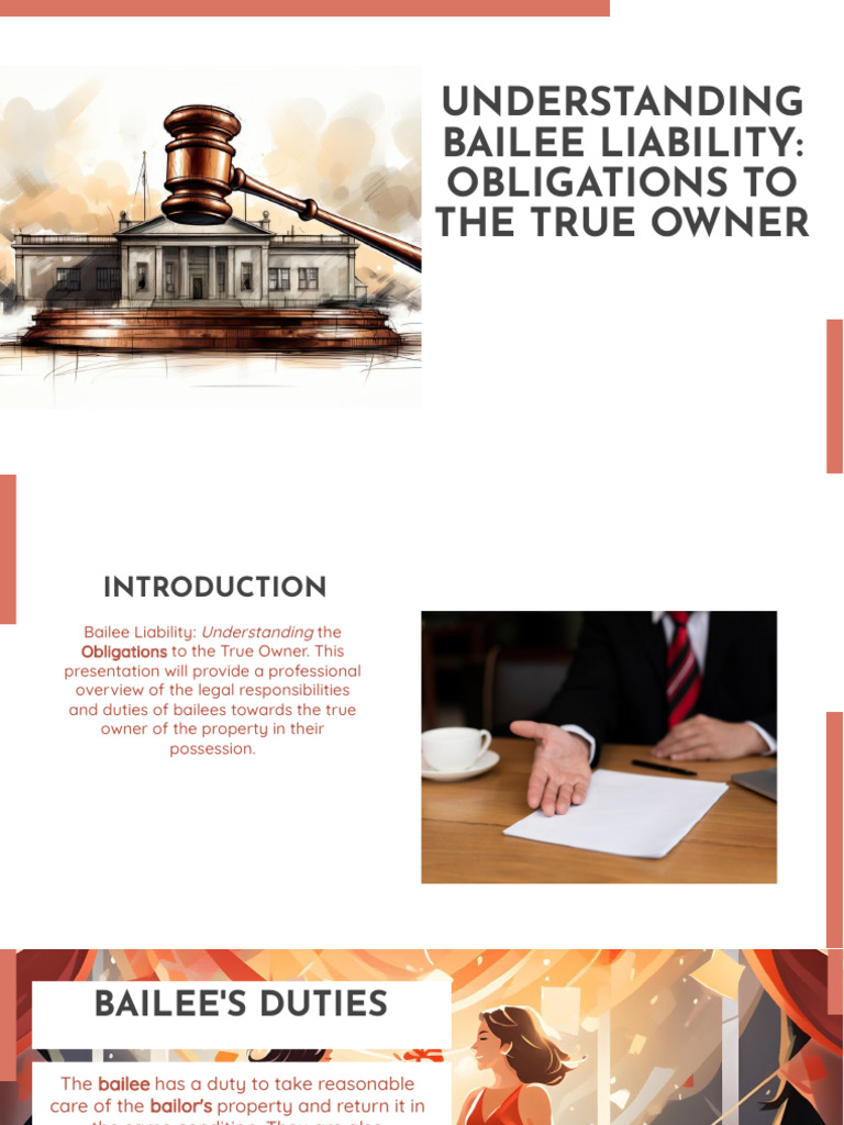 Liability of Bailee Towards True Owner | PDF | Law