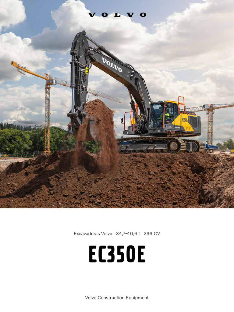 EXCAVADORA VOLVO EC350EL - Data Sheet | PDF | Turbocompresor | Motores