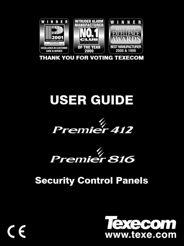 Texecom Premier 816 International User Guide | PDF