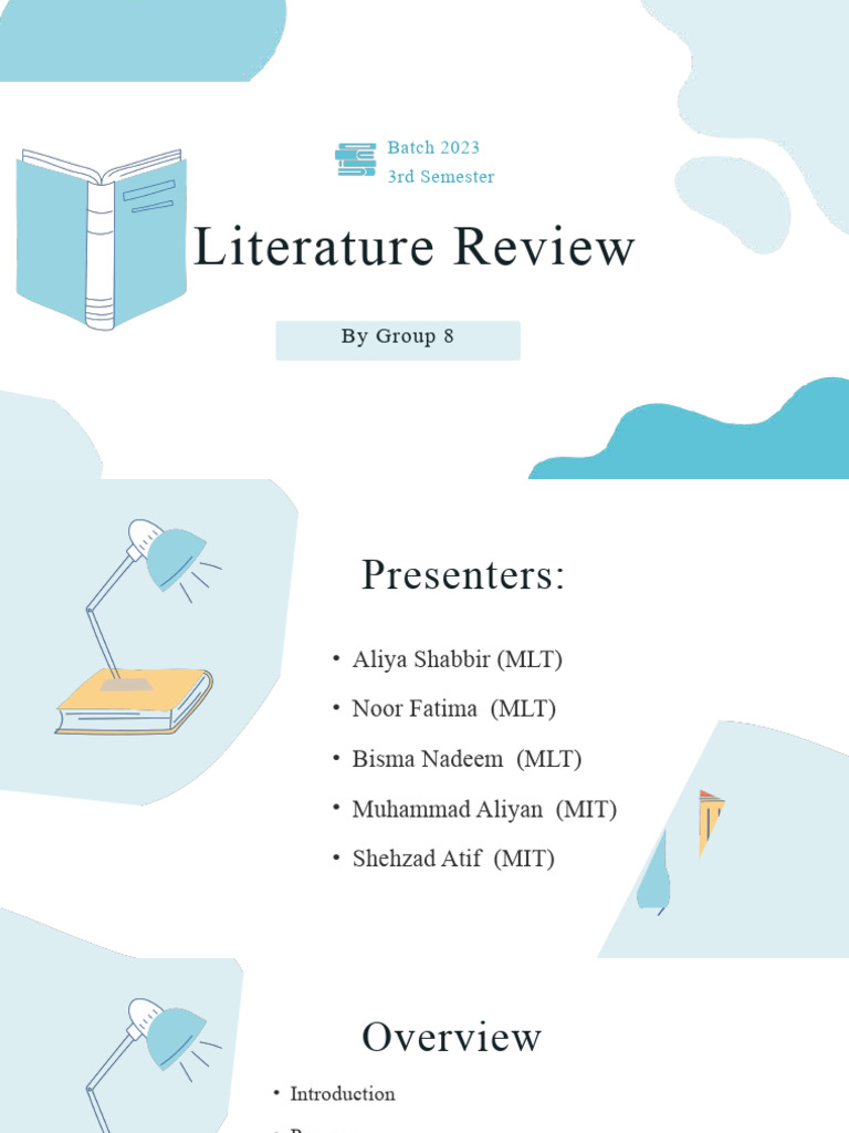 Literature Review Group 8 Presentation Final | PDF | Chronic Condition | Social Media