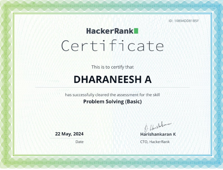 Problem - Solving - Basic Certificate | PDF