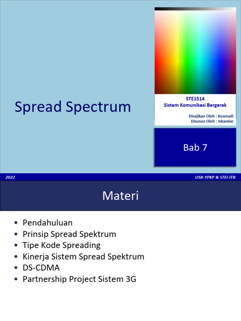 Sistem Spread Spectrum dalam Komunikasi | PDF