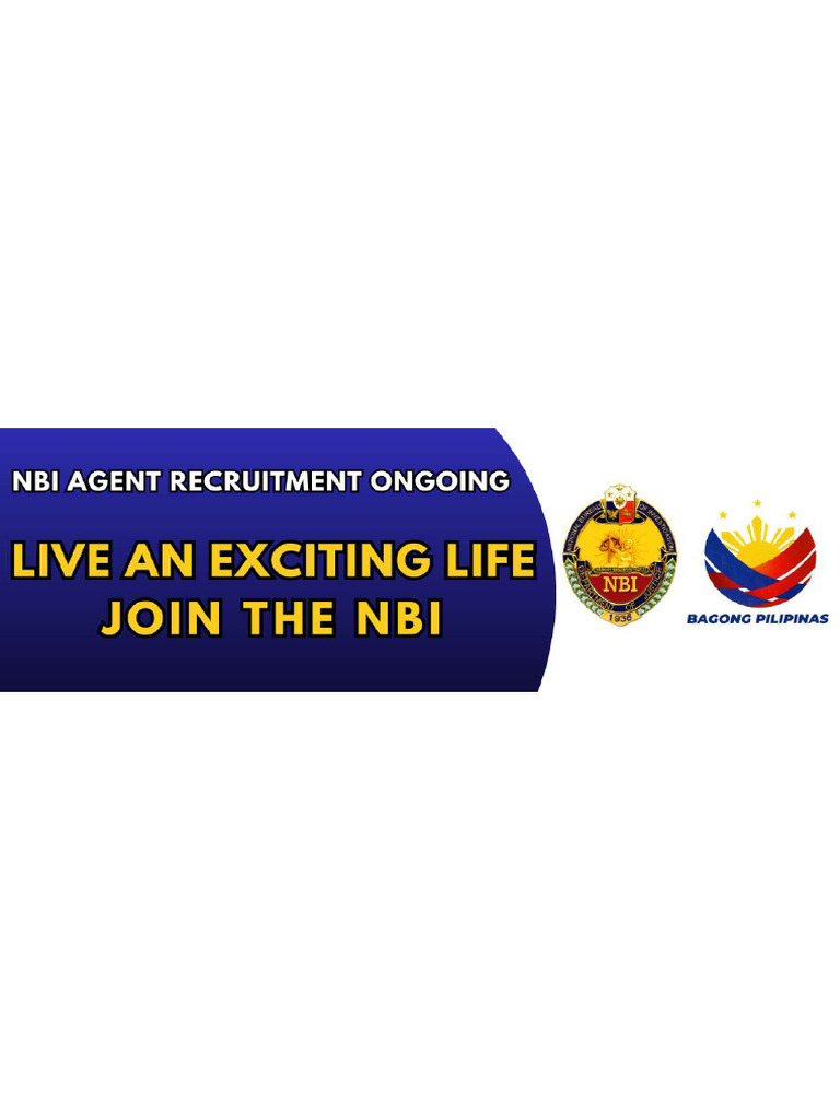 Live An Exciting Life Join The NBI Agent Hiring Year 2024 | PDF