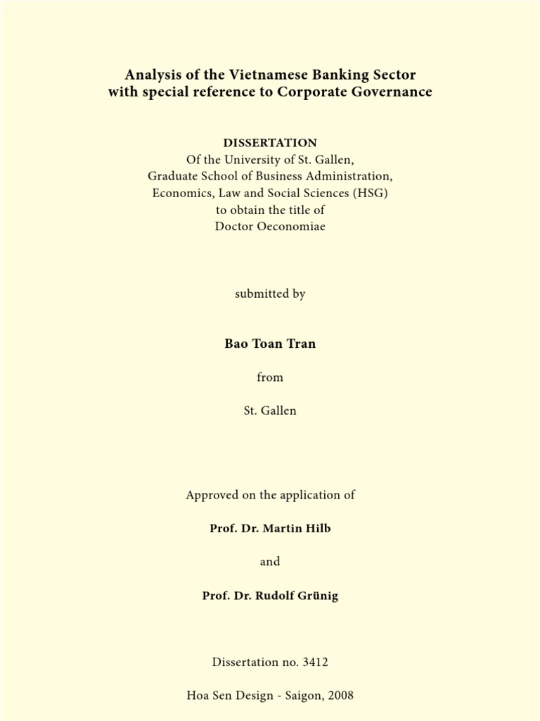 Analysis of The Vietnamese Banking Sector | PDF | Finance & Money ...