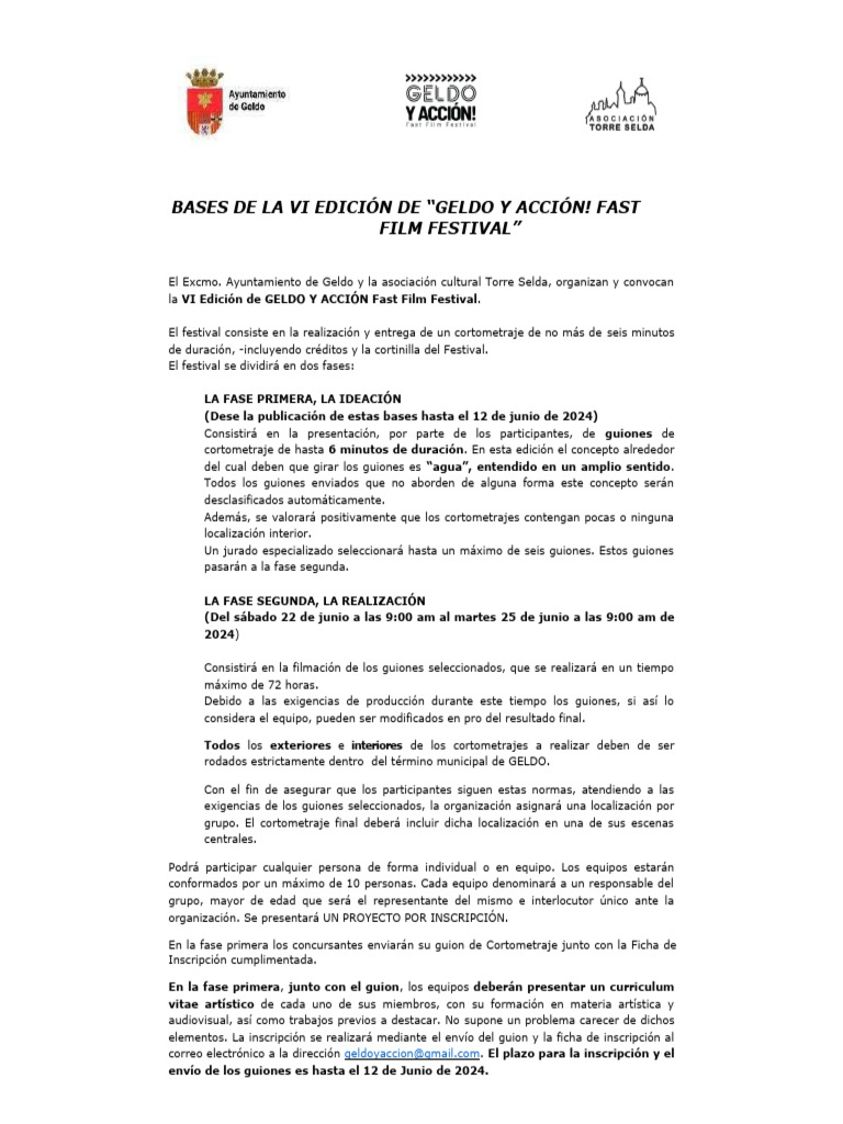 Bases de Geldo y Acción 2024 | PDF | Documento de identidad