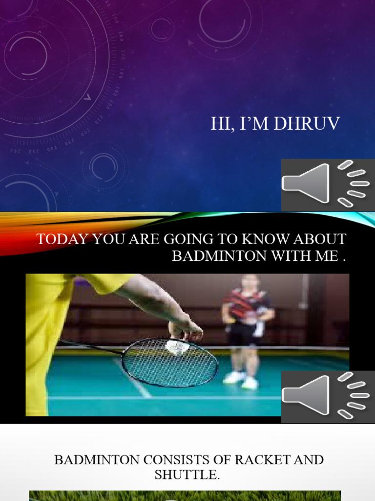 Badminton With Dhruv | PDF