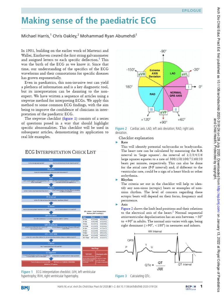 ECG-archdischild | Download Free PDF | Electrocardiography ...