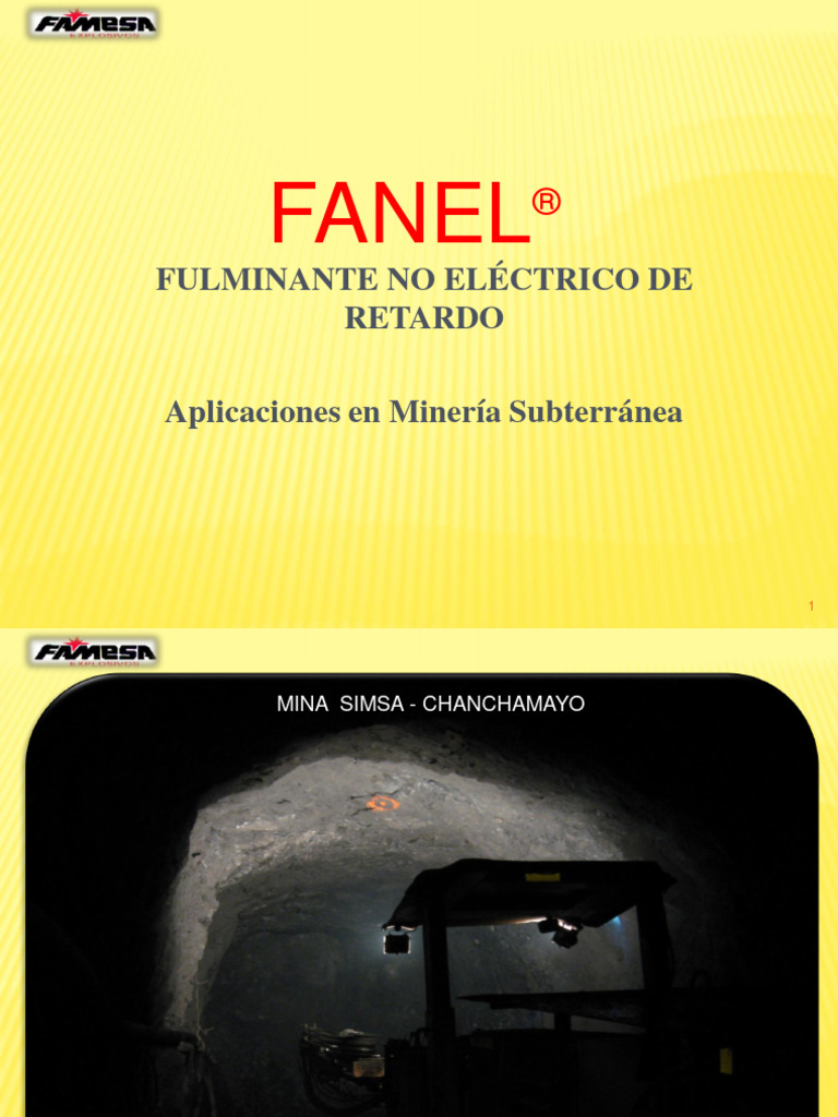 Fanel en Minería Subterránea | PDF