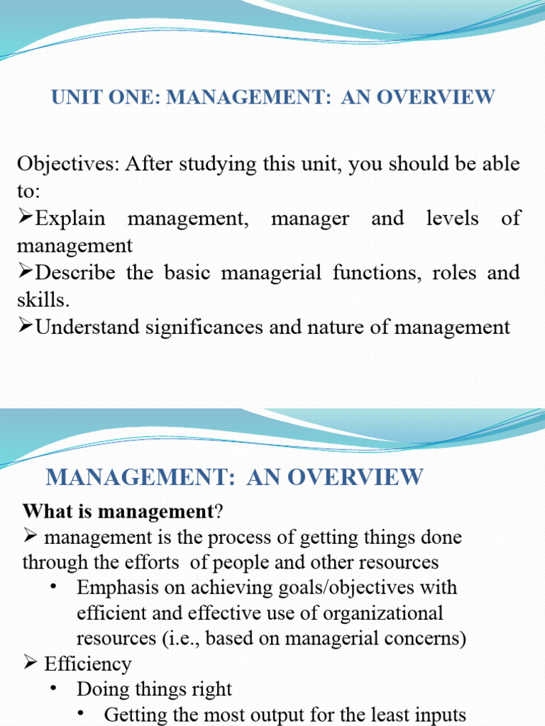 Introduction To Mgmt-Chapter One | PDF | Science | Knowledge