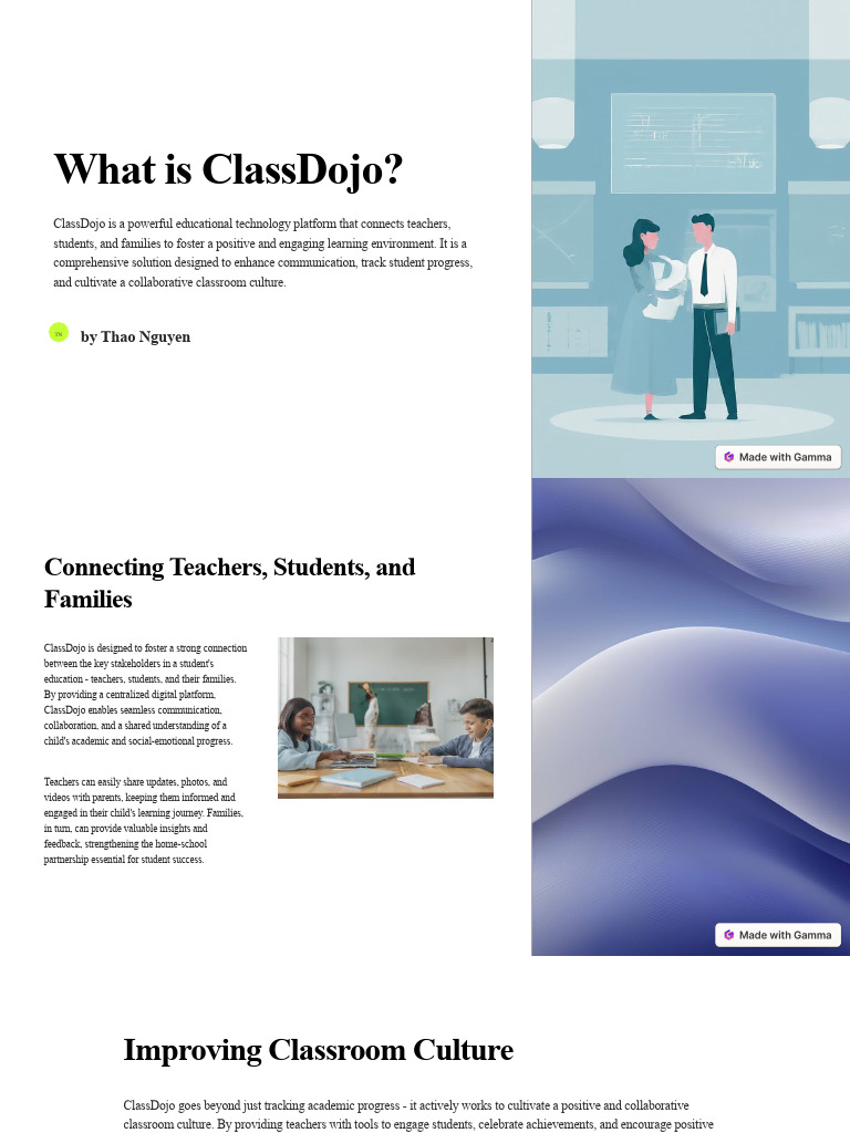 What is ClassDojo | PDF | Learning | Teachers