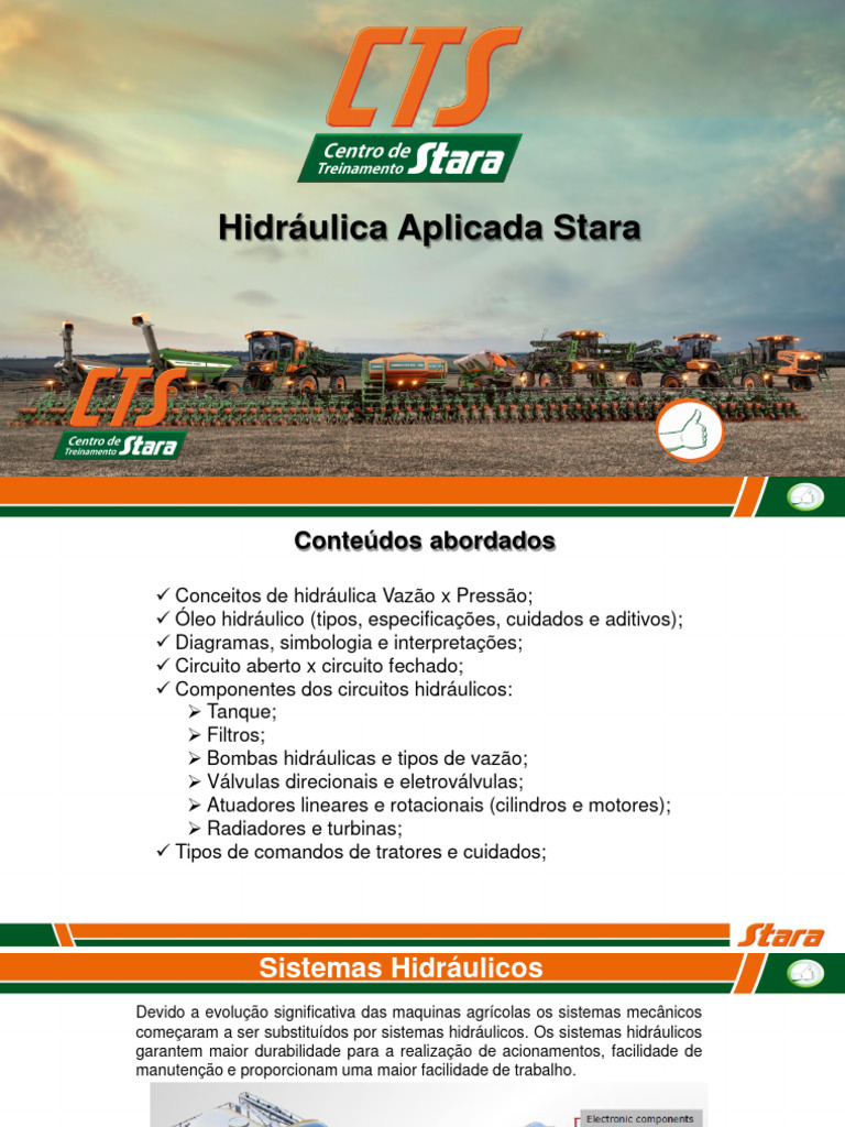 Apostila 2 - Hidráulica, TD2, TDX, TD3 e Telemetria | PDF | Óleo de motor | Bomba