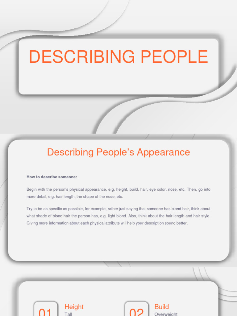 Describing People | PDF