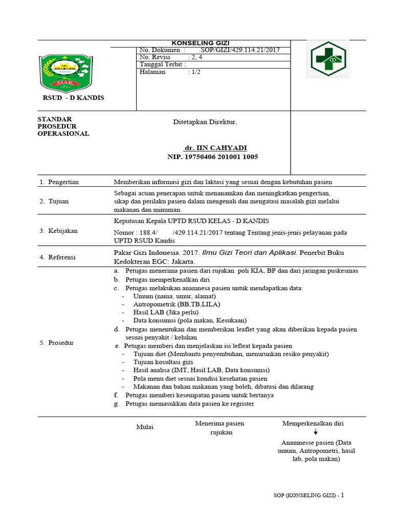 Ditetapkan Direktur,: Dr. Iin Cahyadi NIP. 19750406 201001 1005 | PDF