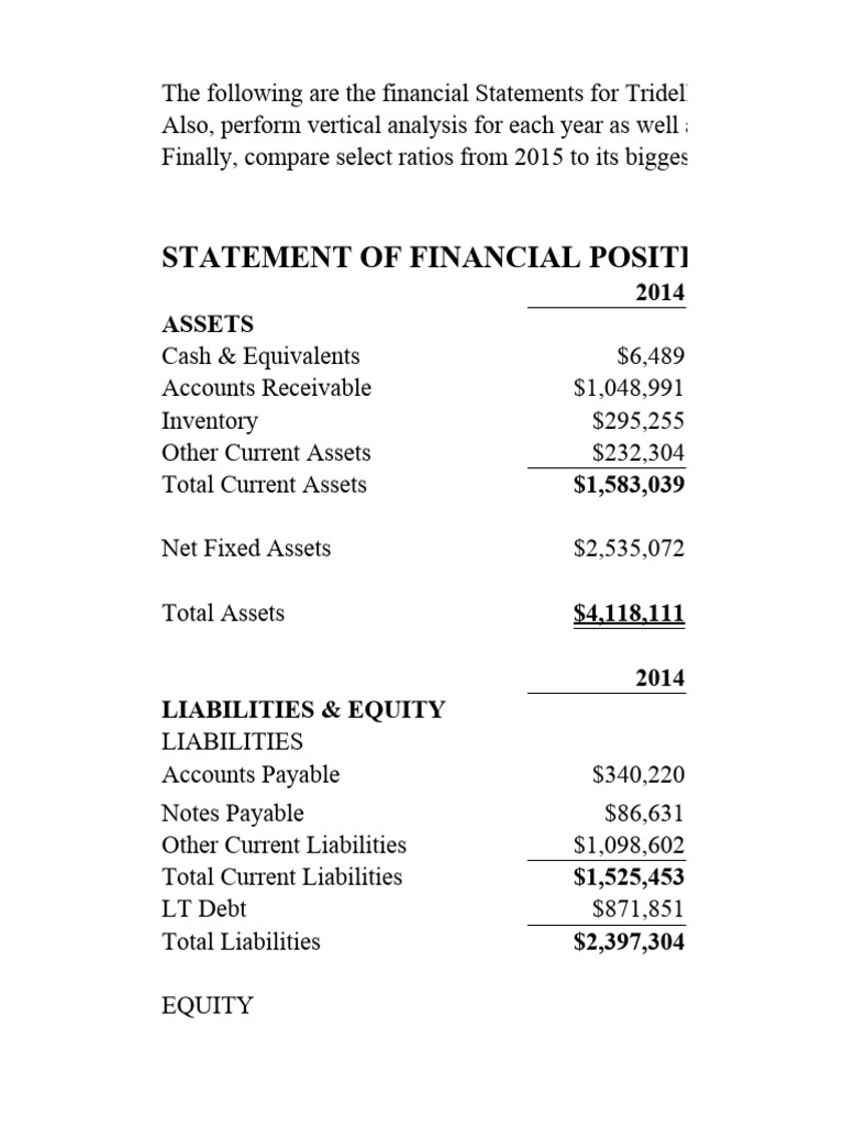 Financial Statement Analysis Problems Overview - Template | Download Free PDF | Equity (Finance ...