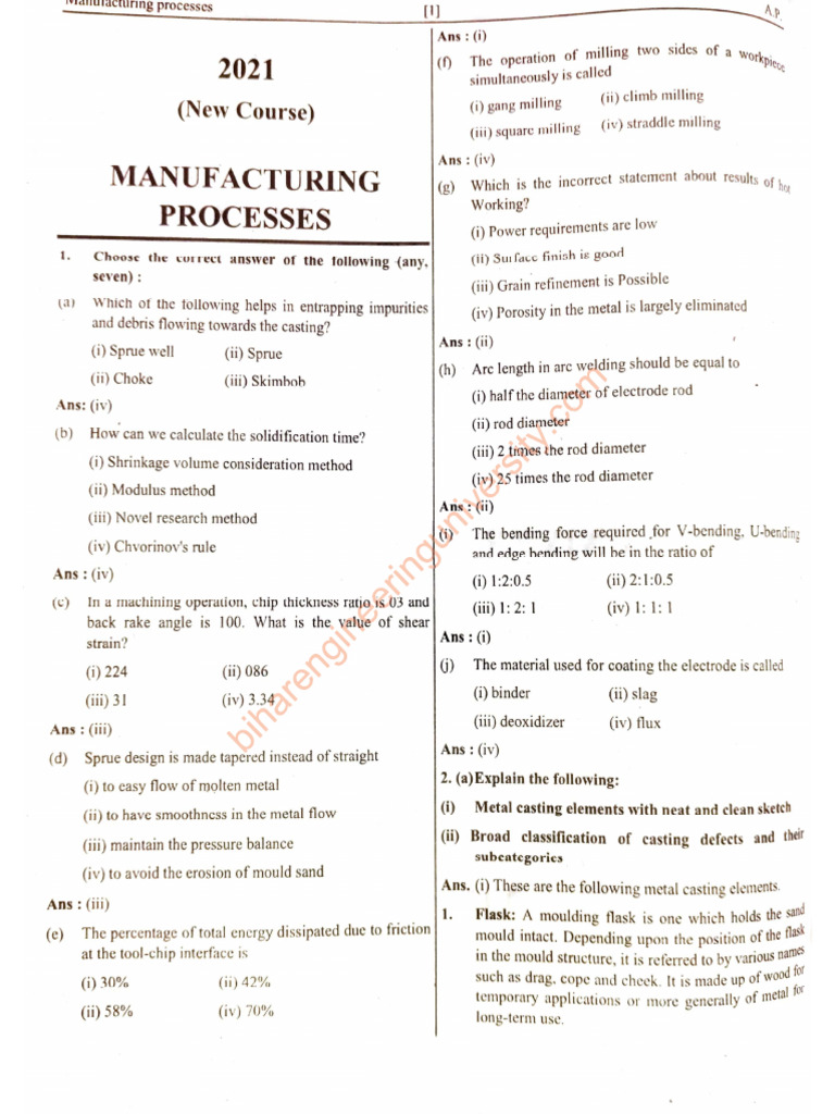 2021 Question Bank | PDF