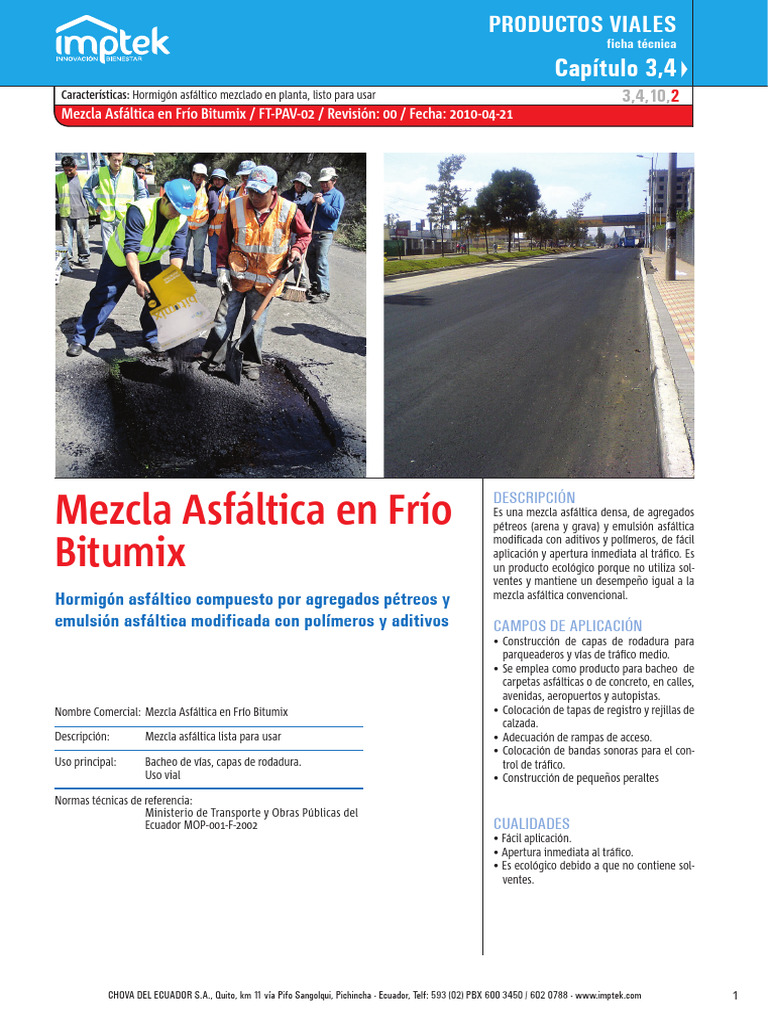 BITUMIX | PDF | Hormigón | Materiales