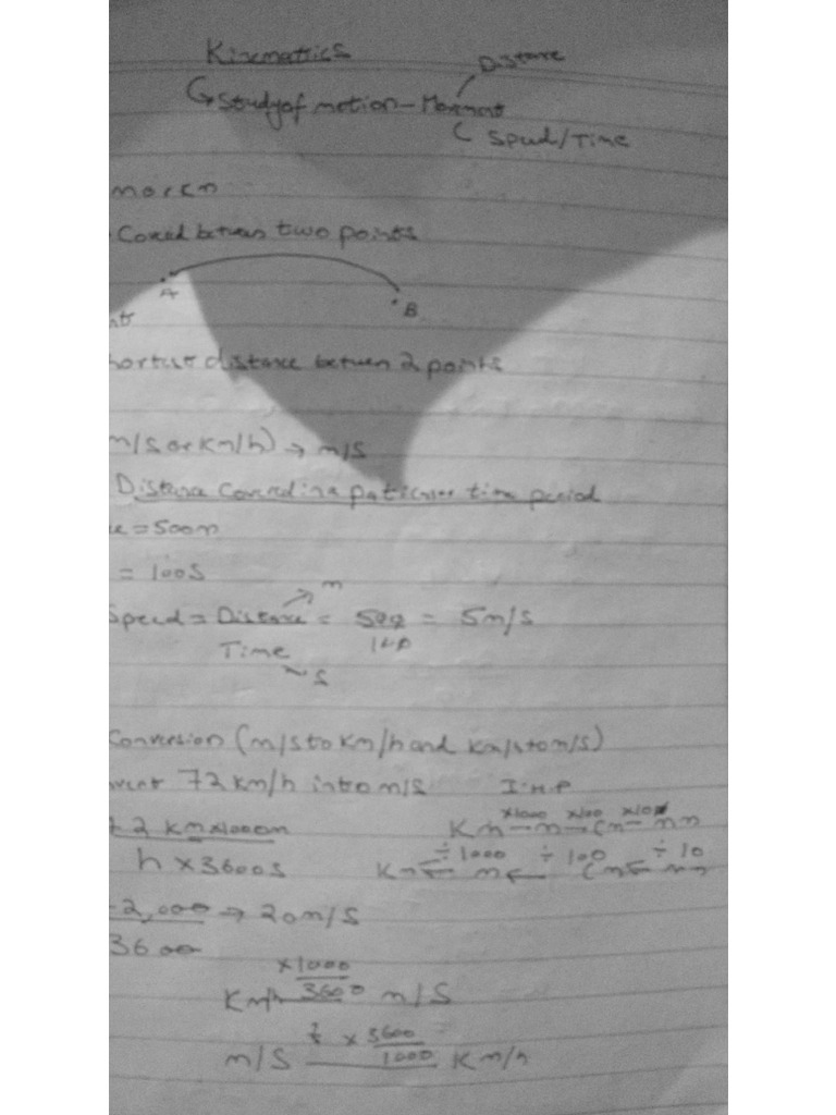 Kinematics Speed Time Graph Pdf 6695