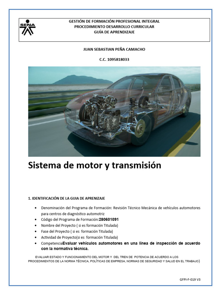 Guia - de Motor y Transmision | PDF | Motor de combustión interna ...