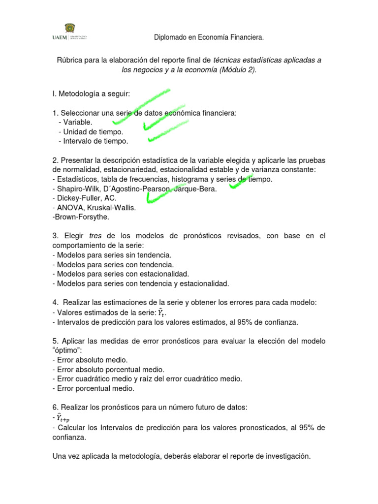 Reporte Final DEF M2 2023 | PDF | Estadísticas | Error medio cuadrado