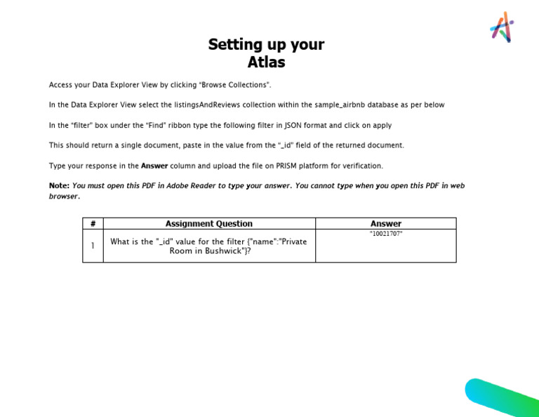 Setting Up Your Atlas | PDF