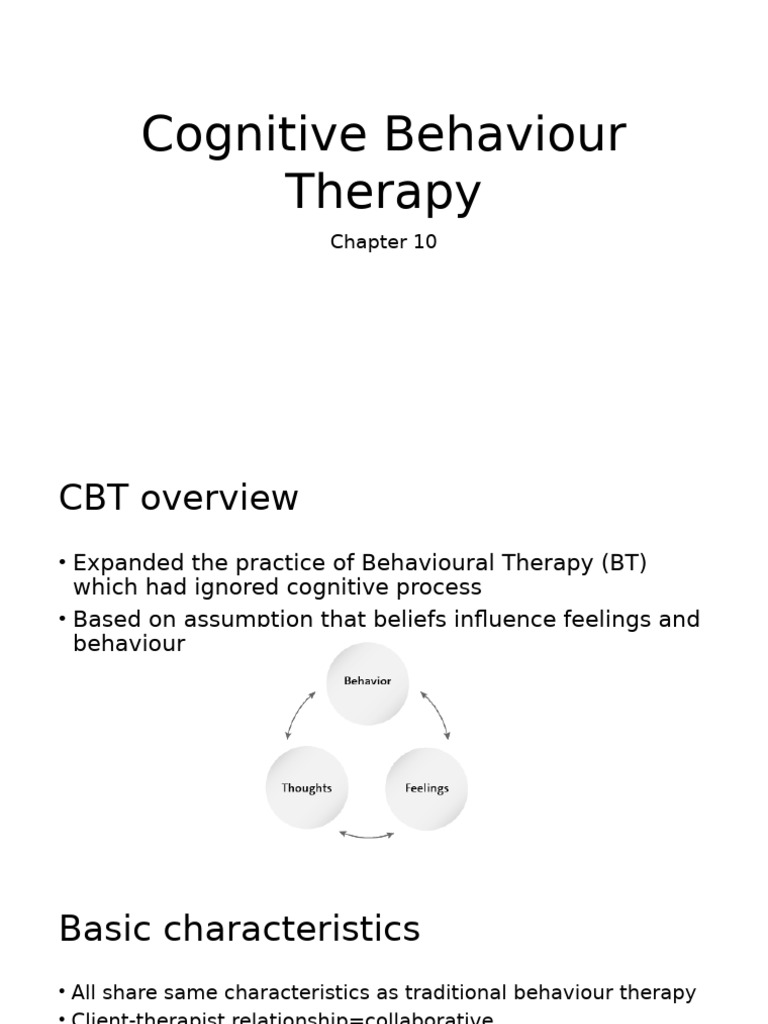 Cognitive Behaviour Therapy | PDF | Psychotherapy | Cognitive Behavioral Therapy
