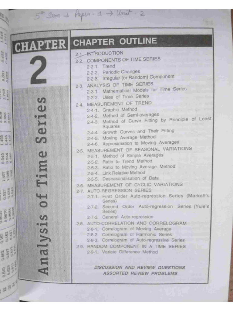 Analysis of Time Series | PDF
