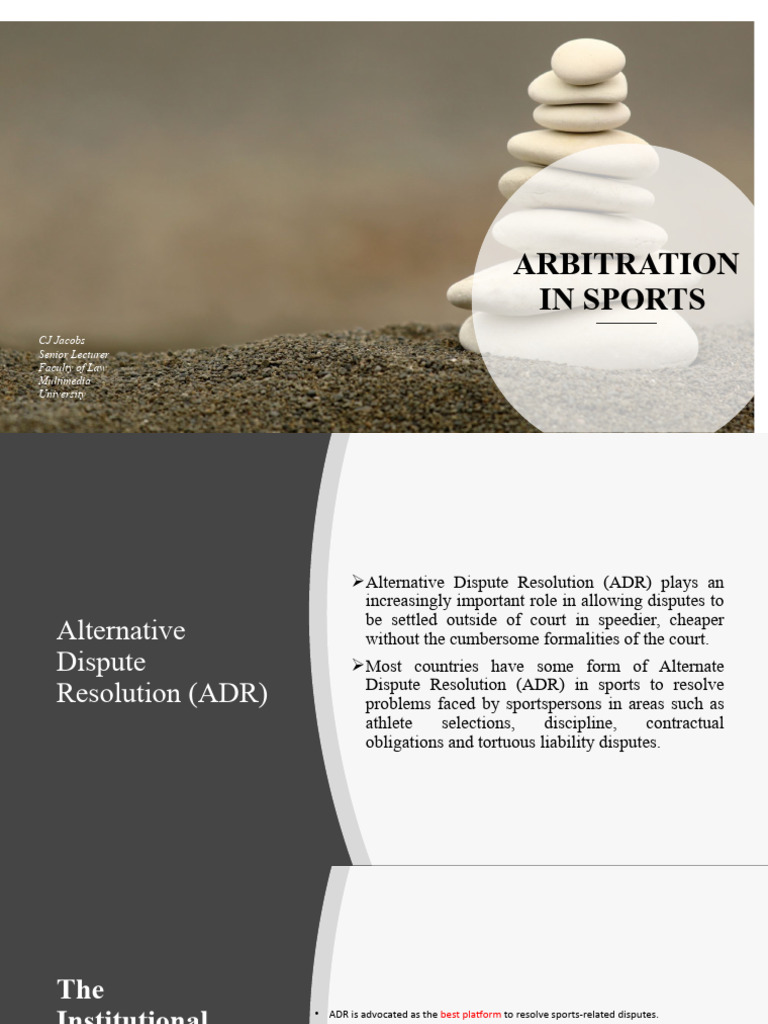 Sports and Arbitration | PDF | Arbitration | Alternative Dispute Resolution