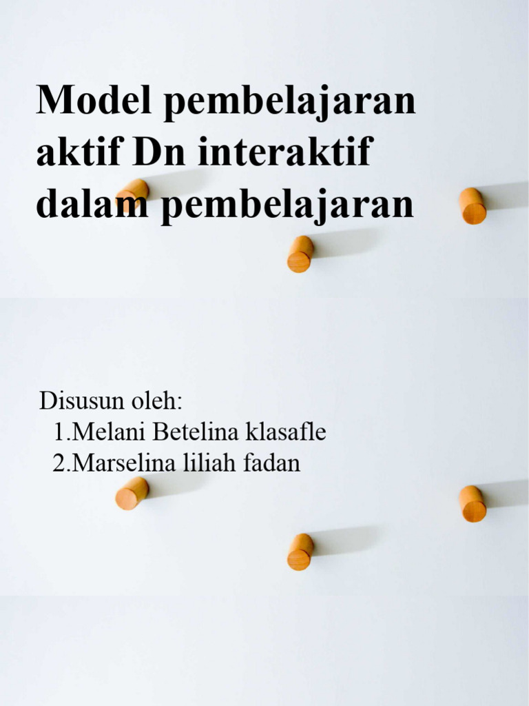 Ppt-Model Pembelajaran Aktif Dan Pembelajaran Interaktif Dalam ...