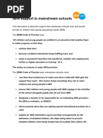 EEF Special Educational Needs in Mainstream Schools Guidance Report ...
