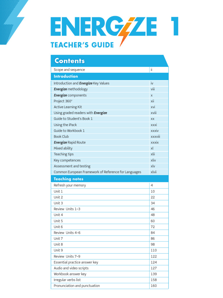 Energizer 1 Teacher Guide | Download Free PDF | Multimedia | Linguistics