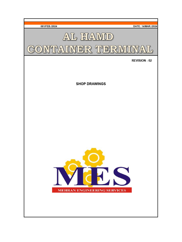 Al Hamd Container Terminal Drawing | PDF | Building Engineering