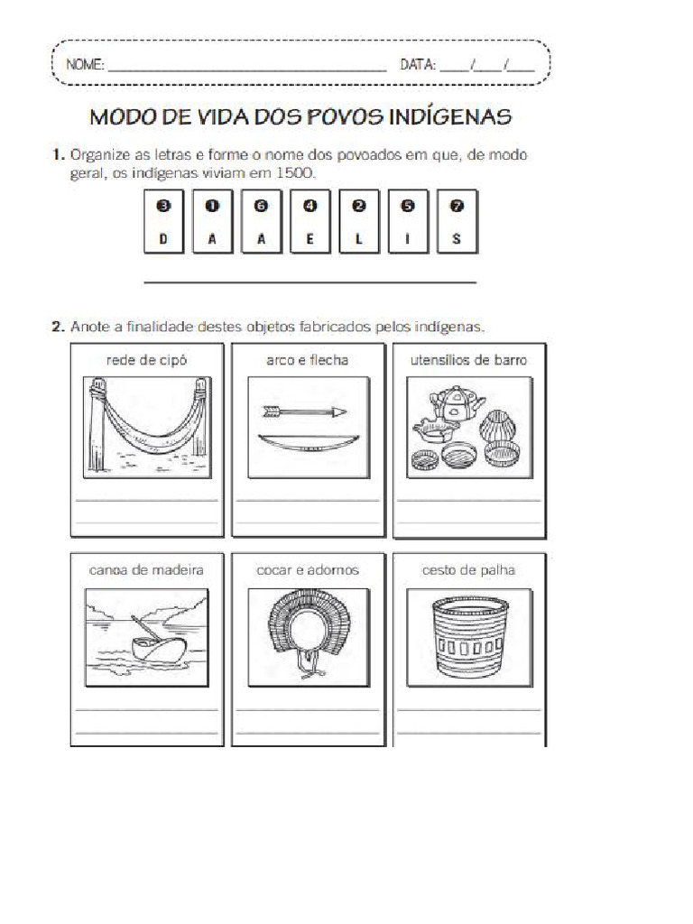 Modo de Vida Indígenas | PDF