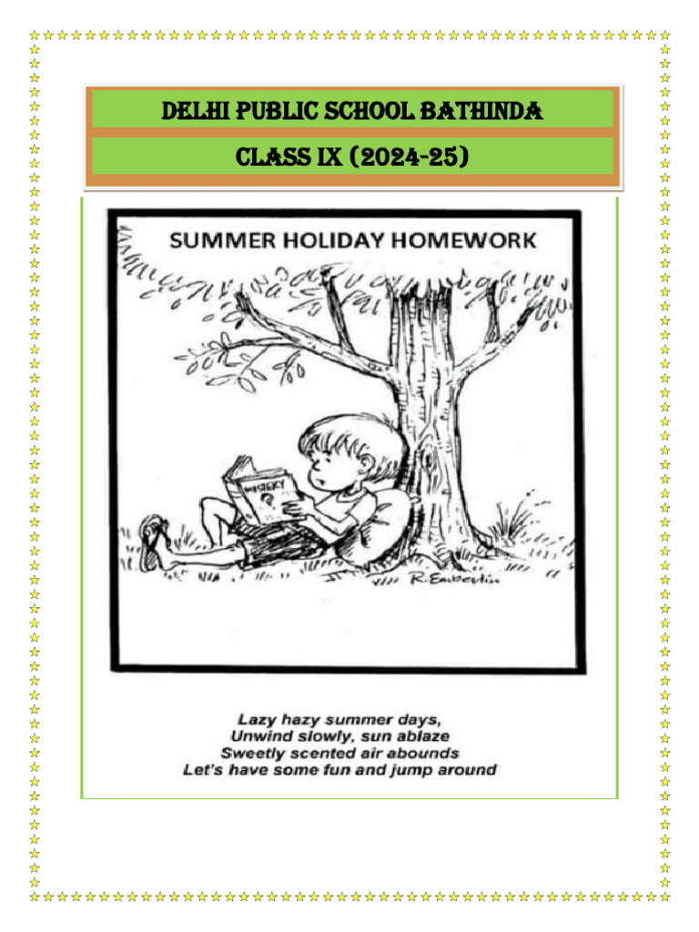 Class 9 HOLIDAY HOMEWORK 202425 | PDF | Crystallization | Solubility