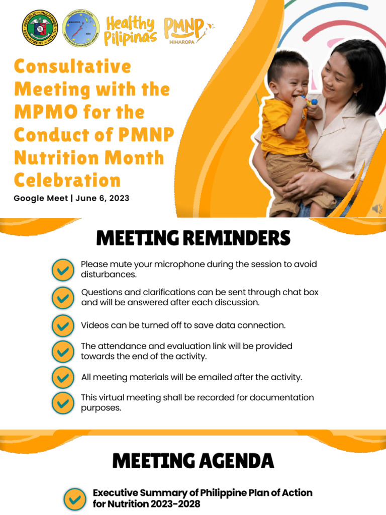 PMNP Nutrition Month Celebration 2024 | PDF | Malnutrition ...