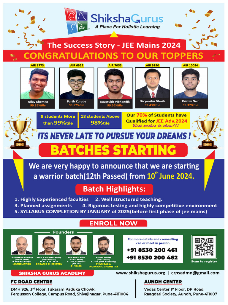 SGA Droppers Batch | PDF