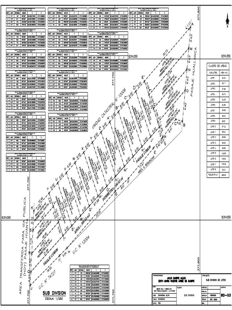 Planos de Subdivisiones | PDF | Cartografía | Geodesia