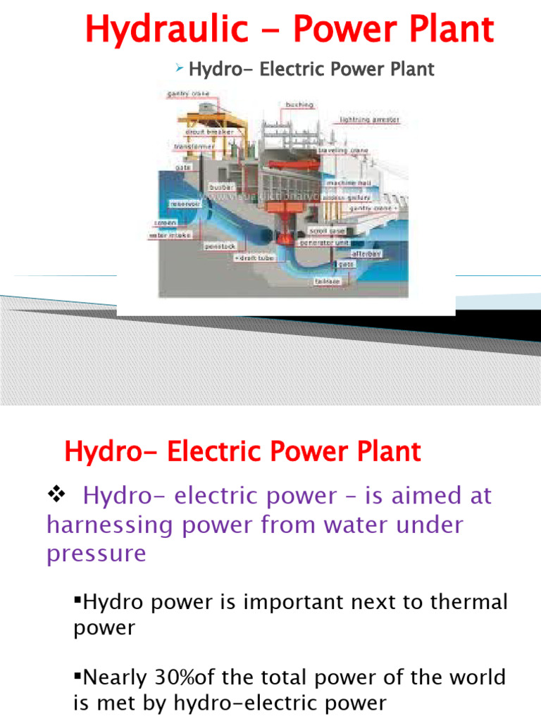 Overview of Hydro-Electric Power Plants | PDF | Hydroelectricity ...