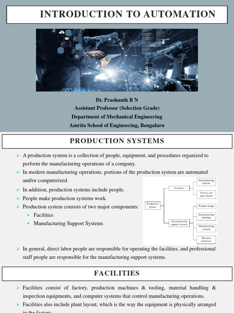 Chapter1 - Introduction To Automation | PDF | Automation | Control Theory