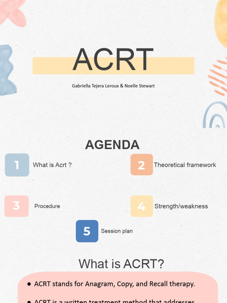Presentation On ACART | PDF | Aphasia | Neuroscience